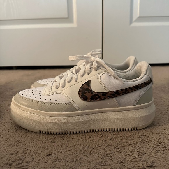 Nike | Shoes | Nike Court Vision Ulta Sneakers With Cheetah Printed ...
